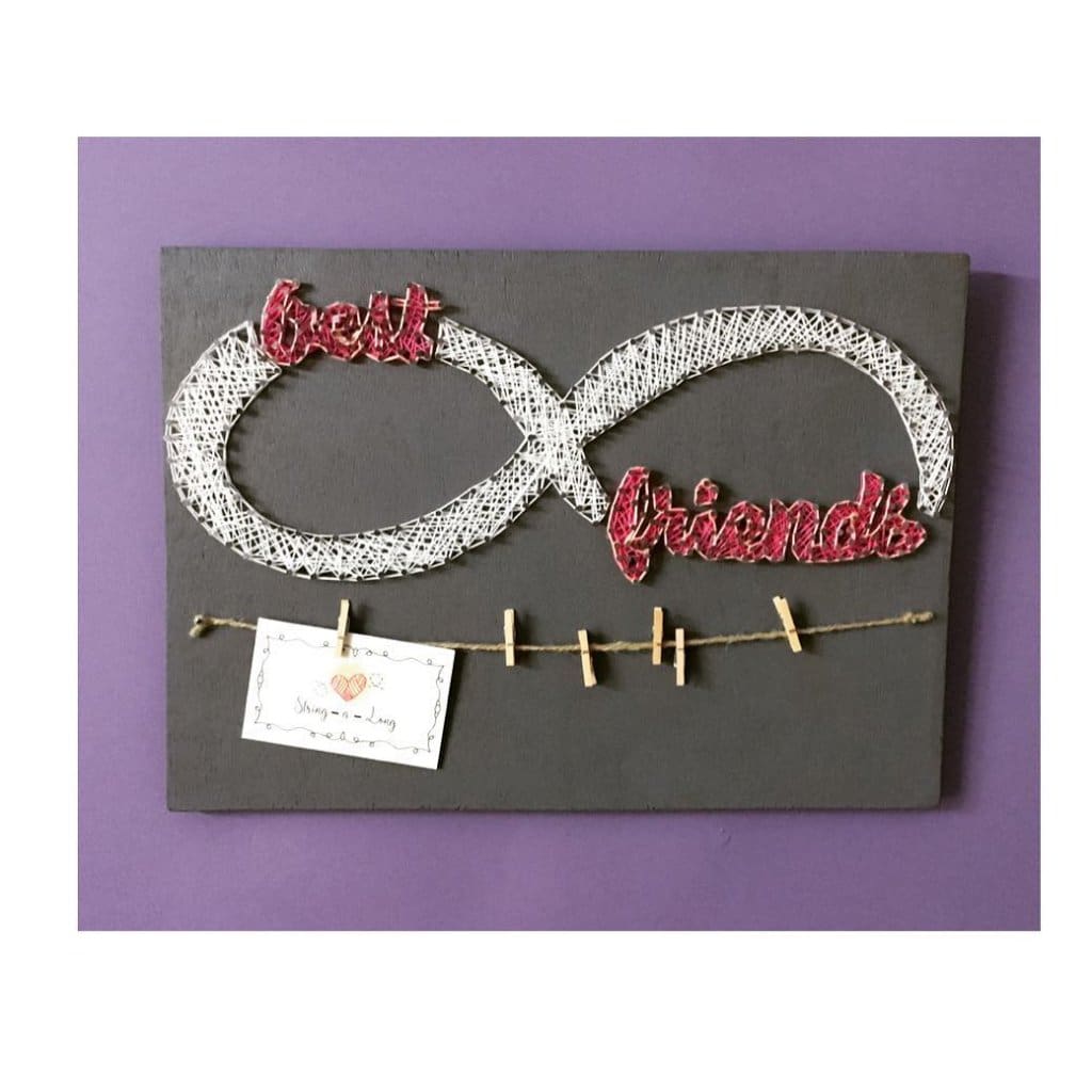 Best Friends String Art by Sushmita - Stoned Santa