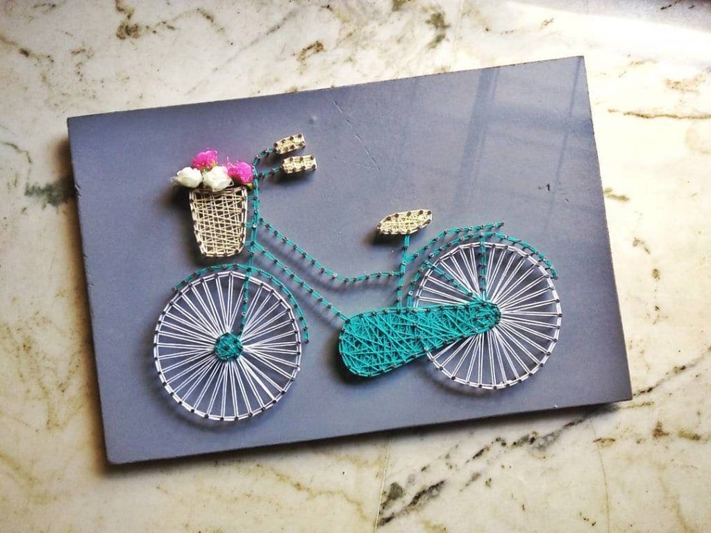 Bicycle String Art by Anjani - Stoned Santa