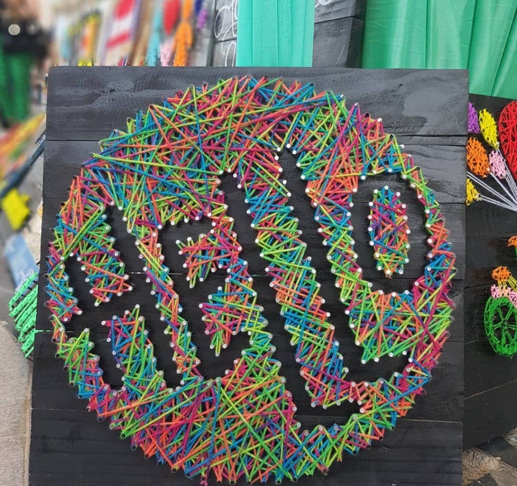 Hello String Art - Stoned Santa