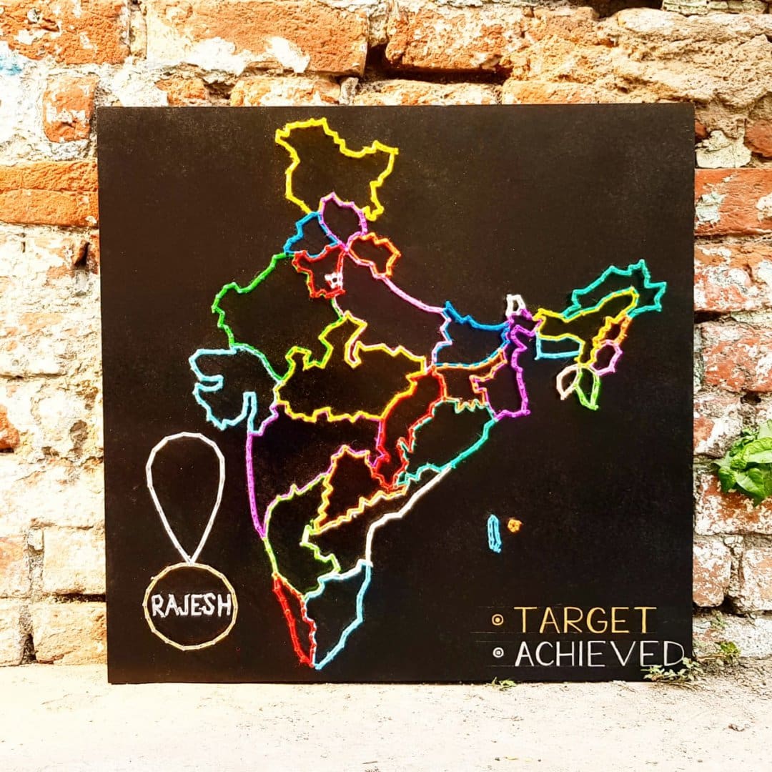 India Map String Art by Sonal Malhotra - Stoned Santa