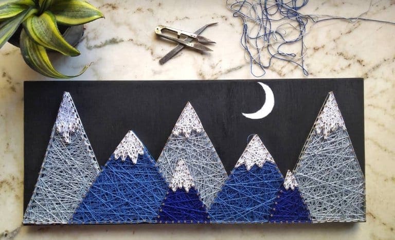 Mountain String Art by Anjani - Stoned Santa