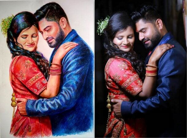 Personalized Handmade Portraits - Convert photos to Art