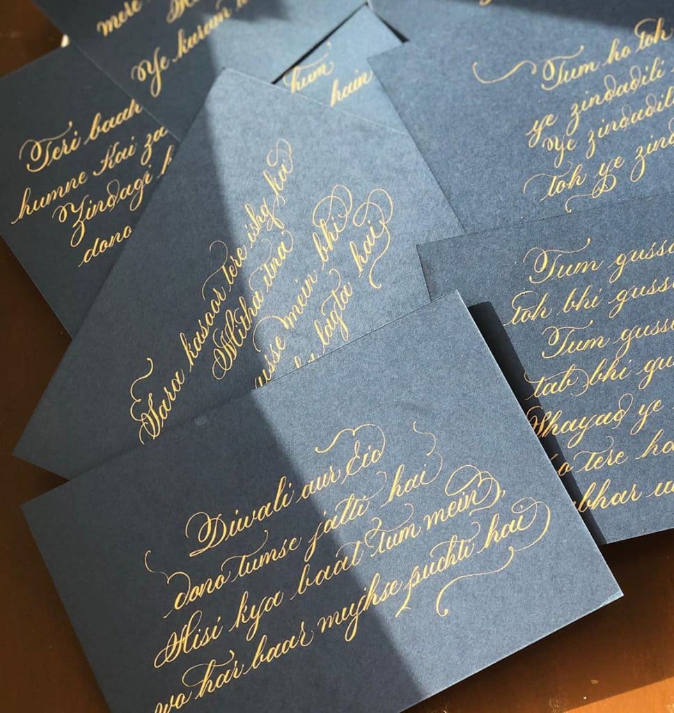 Interview with Sanjana Chatlani, founder of the Bombay Lettering Company